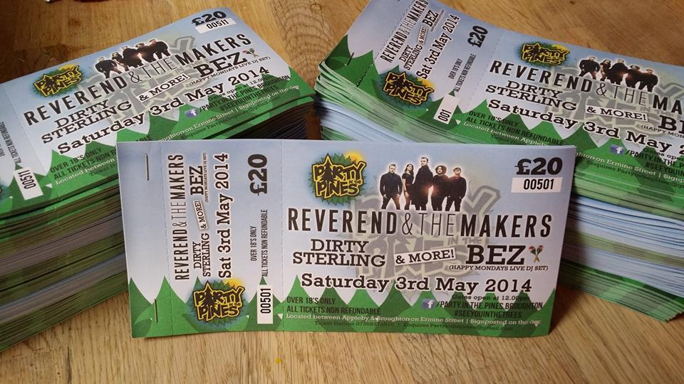 Full Colour Custom Numbered Event tickets / Gift Vouchers - **Free ...