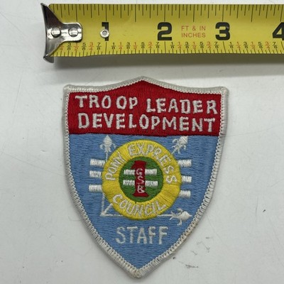 Vintage Boy Scout Pony Express Council Patch Troop Leader Development ...