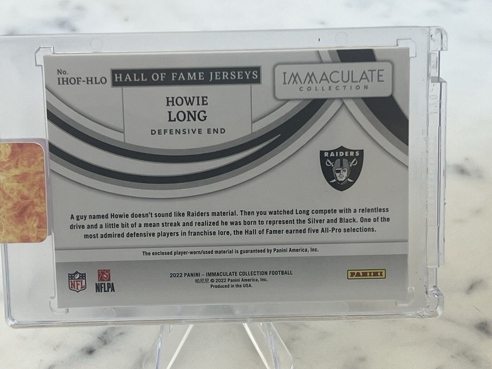 2022 Panini immaculate Howie Long NFL Shield 1/1! 🔥🔥🔥 RAIDERS | eBay