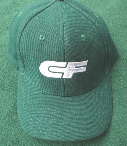 CF logo (Consolidated Freightways) baseball cap hat dark green & white ...