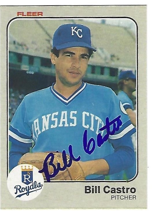 Autographed Signed 1983 Fleer #109 Bill Castro Kansas City Royals | eBay