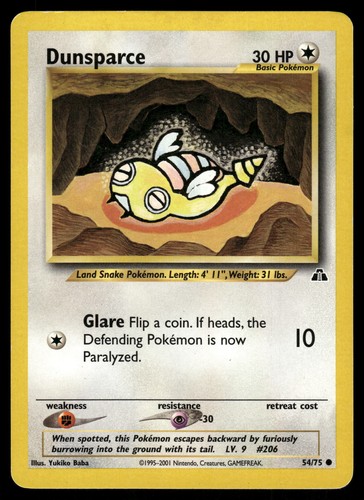 Dunsparce HP 54/75 Neo Discovery Pokemon Card | eBay