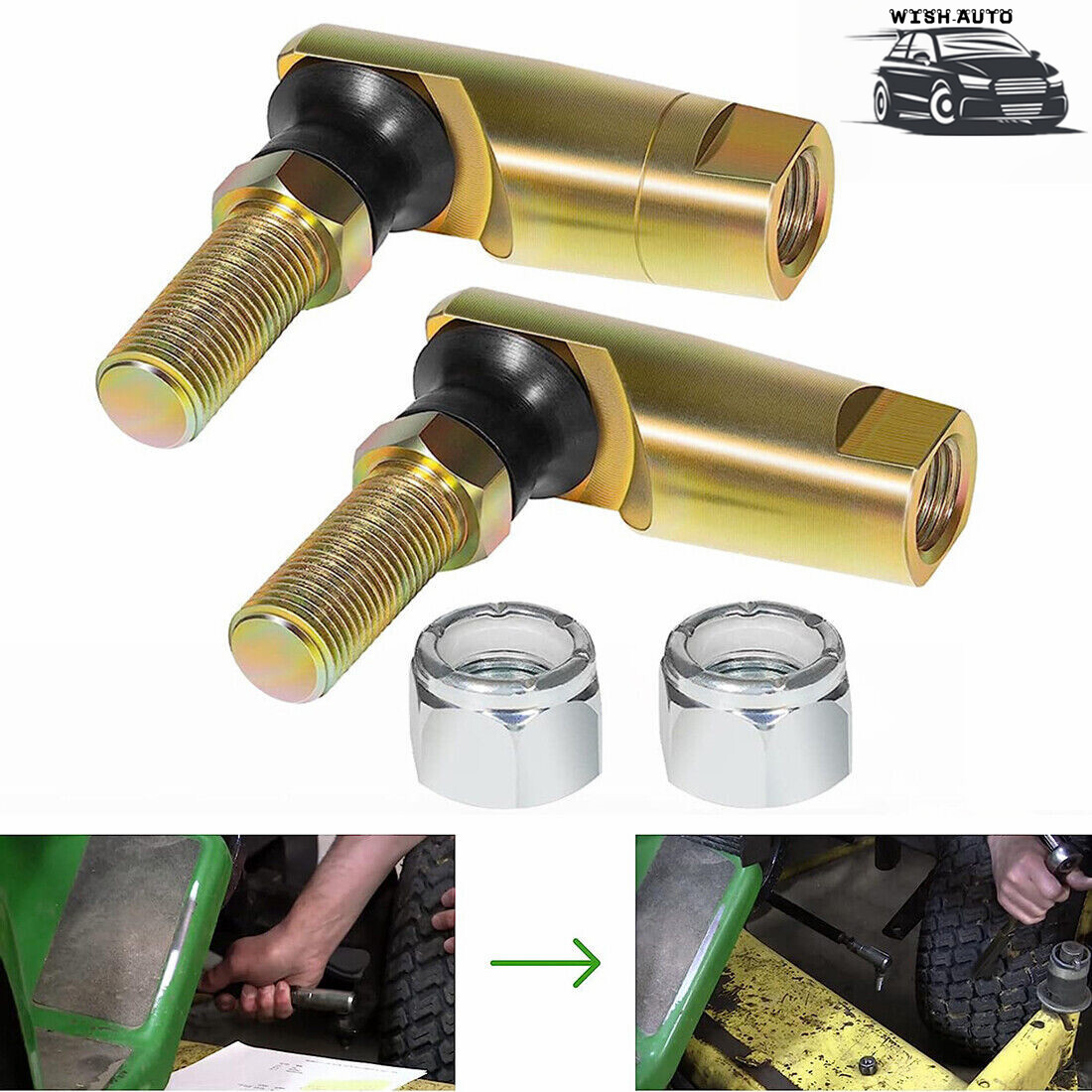 LH RH Tie Rod End 1/2" for John Deere AM133072 AM133073 AM100643 ...