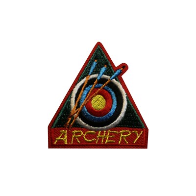 Archery Embroidered Iron On Patch - Bow Arrow Target Shooting 113-H | eBay