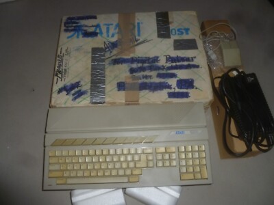 ATARI 520ST VIDEO GAME KEYBOARD COMPUTER W MOUSE POWER SUPPLY DESKTOP VINTAGE | eBay