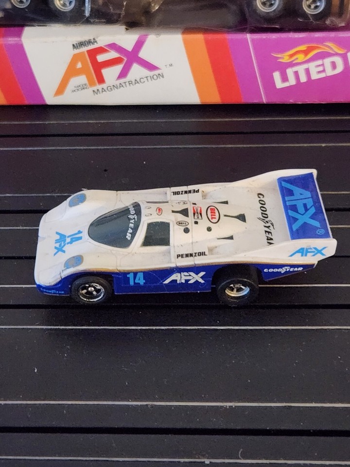 AFX AURORA #14 PORSCHE 962 IMSA GTP ROAD RACER SRT TURBO CHASSIS SLOT ...