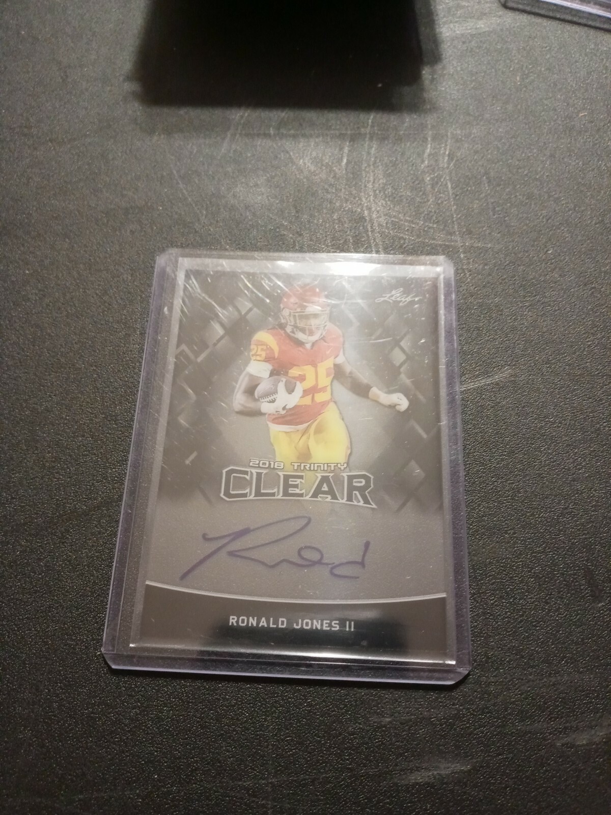 Ronald Jones II 2018 Leaf Trinity Clear Autograph Auto Tampa Bay ...