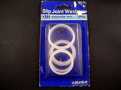 Slip Joint Washers by u-plumb-it, #388,Assorted PVC (no size given), 5 ...