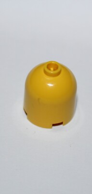 Lego Yellow Brick Round 2x2x1 2/3 Dome Top ref 30151a/set 5988 6455 ...
