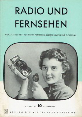 Radio und Fernsehen Zeitschrift Akustik Elektronik DDR 1954 Heft 10 ...