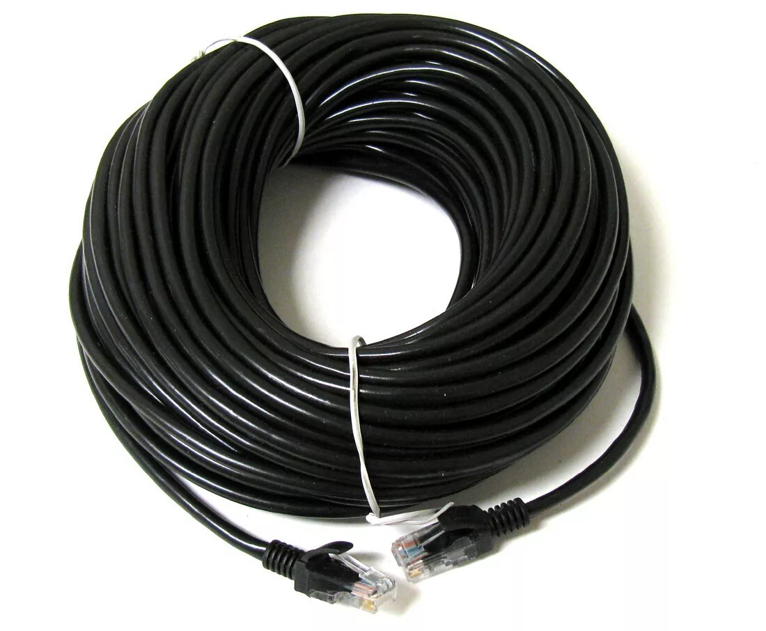 150FT 150 FT RJ45 CAT5 CAT 5 HIGH SPEED ETHERNET LAN NETWORK BLACK ...