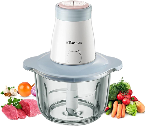 TECHBEAR Bear Food Processor, 300W Electric Meat Grinder with 2L ...