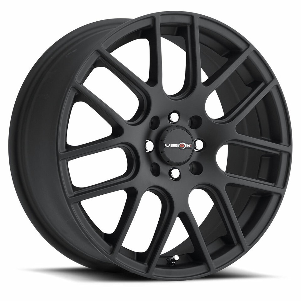 16x7 +38 Vision 426H Cross 4x100/4x114.3 Matte Black Wheels (Set of 4 ...