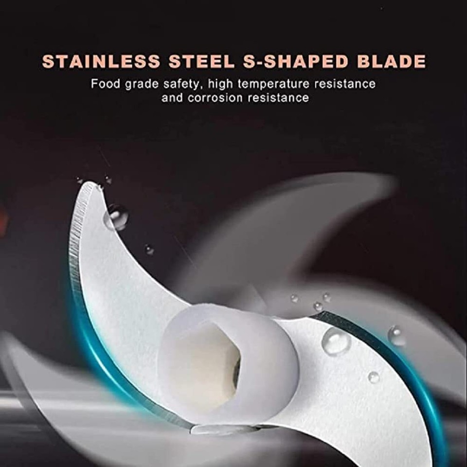 Portable Hand Mixer Grinder Chopper Vegetable Cutter Onion Garlic | USB ...