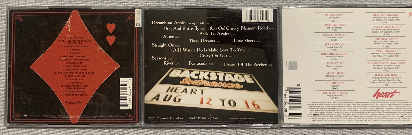 Heart CD Lot (Greatest Hits, These Dreams-Greatest Hits, The Road Home ...