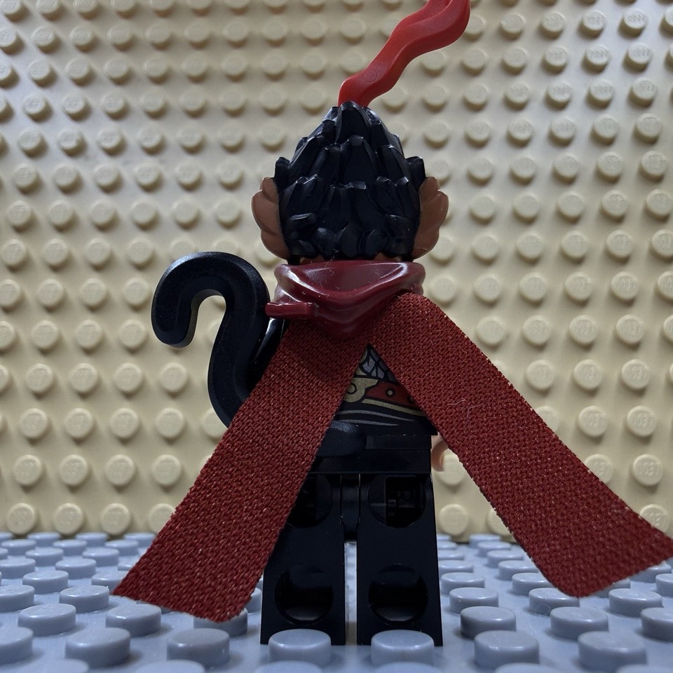 LEGO Monkie Kid: Evil Macaque - Dark Red Cape, Monkey Tail (mk075 ...