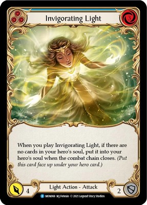 1st Edition Rainbow Foil - Invigorating Light (Blue) - MON068 / NM ...