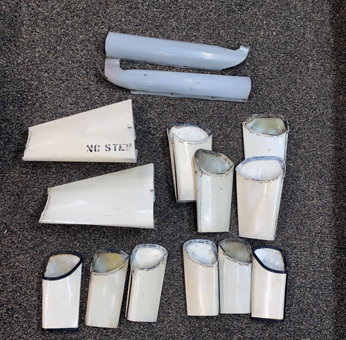 Piper PA20, 22, Pacer, Tri-Pacer Strut Cuffs, Large Grouping - 14 ...