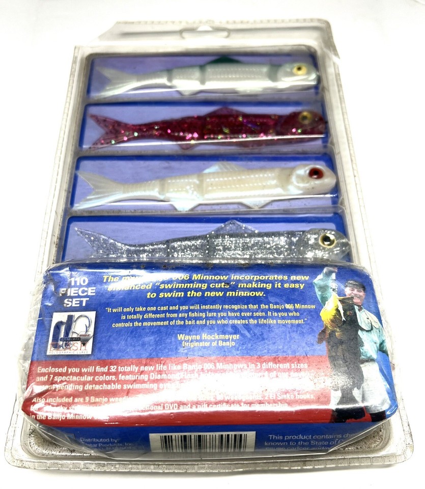 Banjo Minnow 006 • 110 Piece Fishing System Lures As Seen On TV | eBay