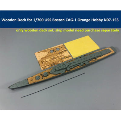 Wooden Deck for 1/700 Scale USS Boston CAG-1 Orange Hobby N07-155 Model ...
