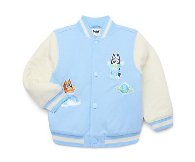Disney BLUEY Varsity Jacket Coat Hoodie Girls Boys Toddler Bingo Dog 2T ...