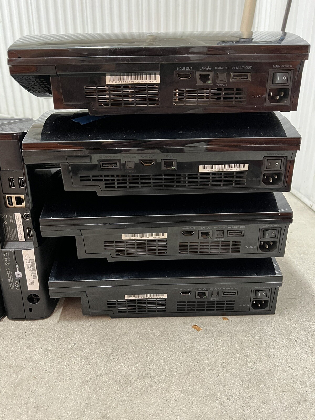 Lot PlayStation 3 PS3 FAT CechA01 Backwards Superslim PS2 XBOX 360 ...