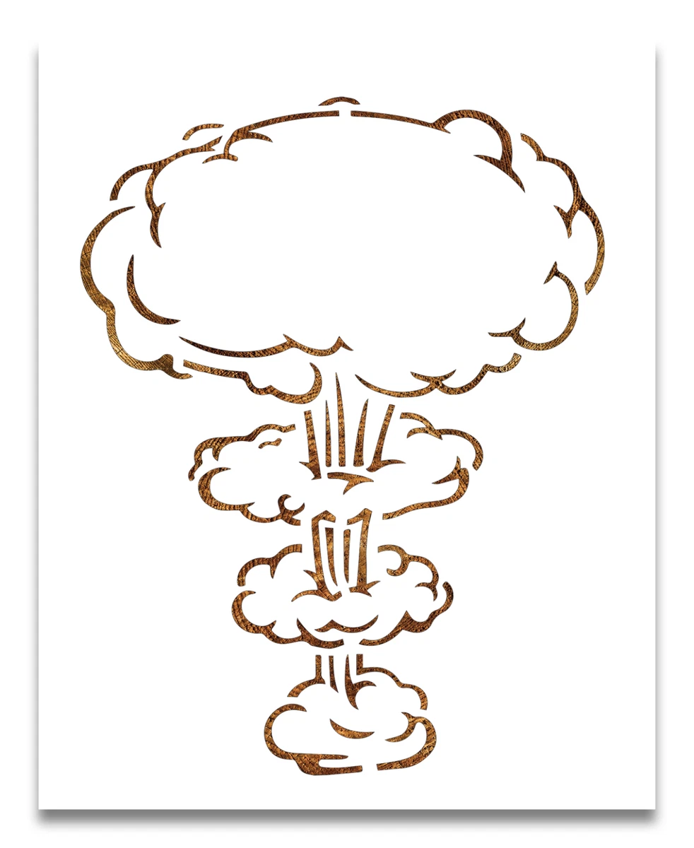 Atomic Bomb Stencil