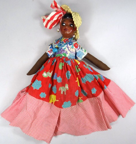 Antique Vtg Doll Porcelain Rag Cloth Folk Art Handmade 25 OOAK | eBay