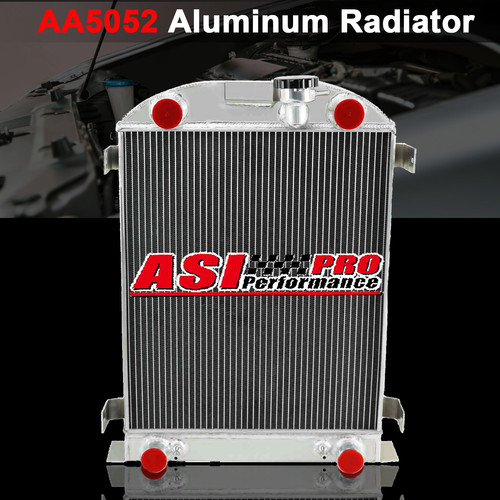 3 Row Aluminum Radiator for 1932-1938 1933 Ford Stock Height Flathead ...