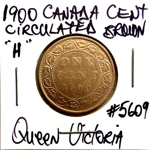 1900 H Canada Large Cent Circulated Brown Queen Victoria Canadian Penny ...