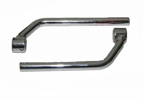 Fits Royal Enfield Bullet Front Foot Rest Peg Support Kit Chrome Plated ...