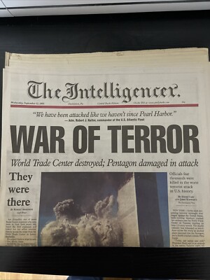 (911)The Day AFTER:New Break-"WAR of TERROR"Sept.12th.~Intelligencer ...