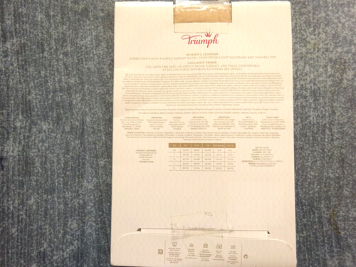 Vintage Nylon Strumpfhose GLOSS 15 Triumph Größe 1 FR36/38 UK8.5 USA ...