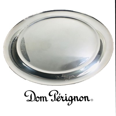 Dom Perignon Gorham Sterling Silver Plate Champagne Serving Tray ...