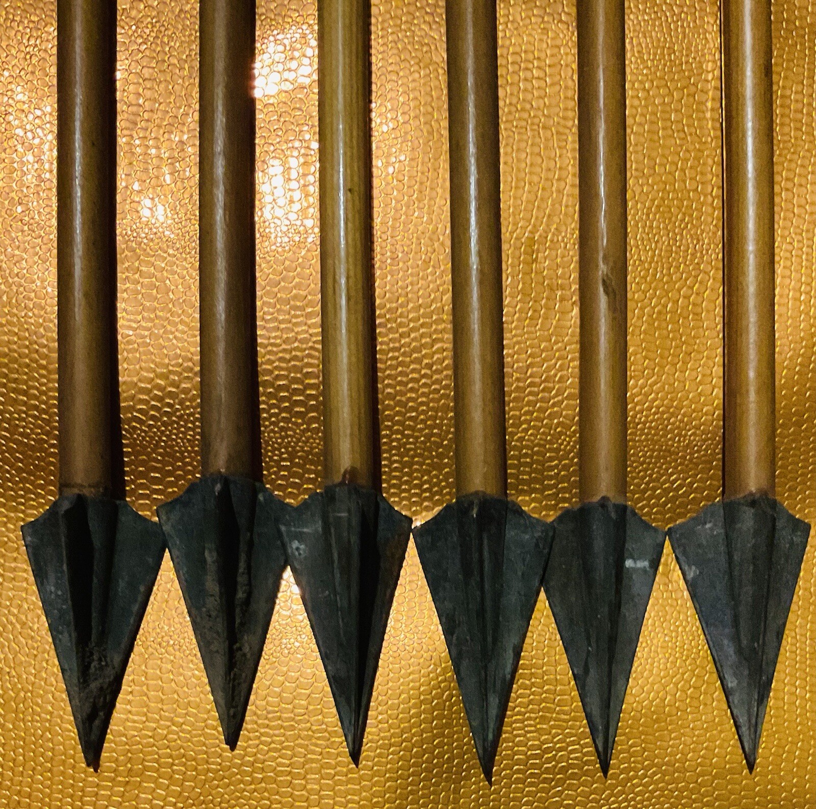 6 VINTAGE RAULF ARCHERY ARROWS W RARE HILLS HORNET ARROWHEADS ANTIQUE ...