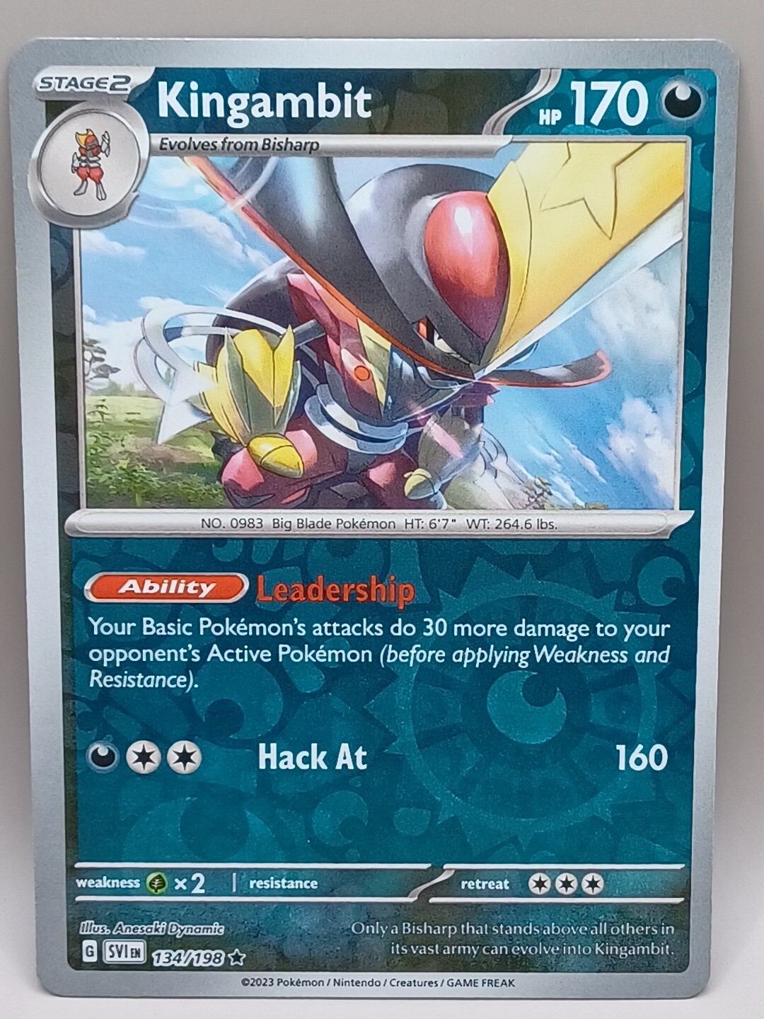 134/198 Kingambit Reverse Holo Rare Scarlet and Violet Pokemon TCG | eBay
