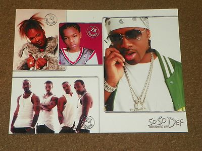 SO SO DEF Promo Concert Announcement Card Poster JERMAINE DUPRI 2000 ...