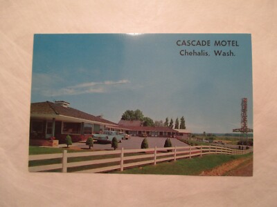 Chehalis Washington Postcard Cascade Motel WA WN | eBay