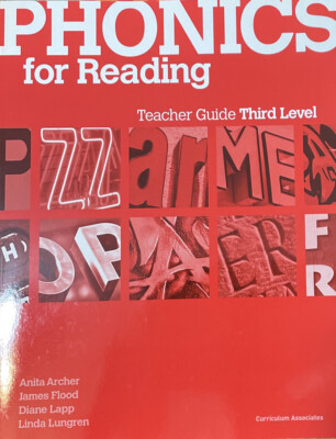 Phonics for Reading Third Level Teacher Guide Curriculum Associates ...