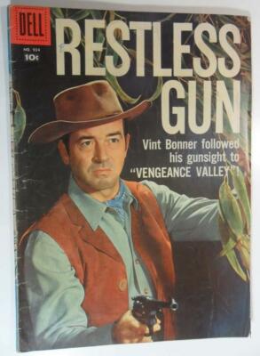 RESTLESS GUN #1 FOUR COLOR #934 1958 DELL COMIC JOHN PAYNE PHOTO COVER ...