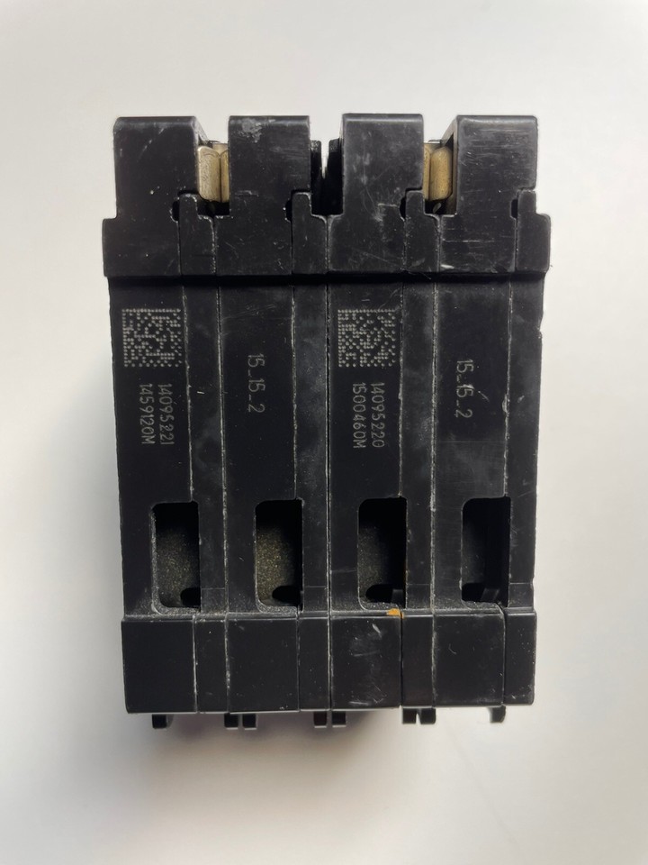 Siemens Q21515CT2 Quad Two 15 Amp Double Pole Plug In Circuit Breaker ...