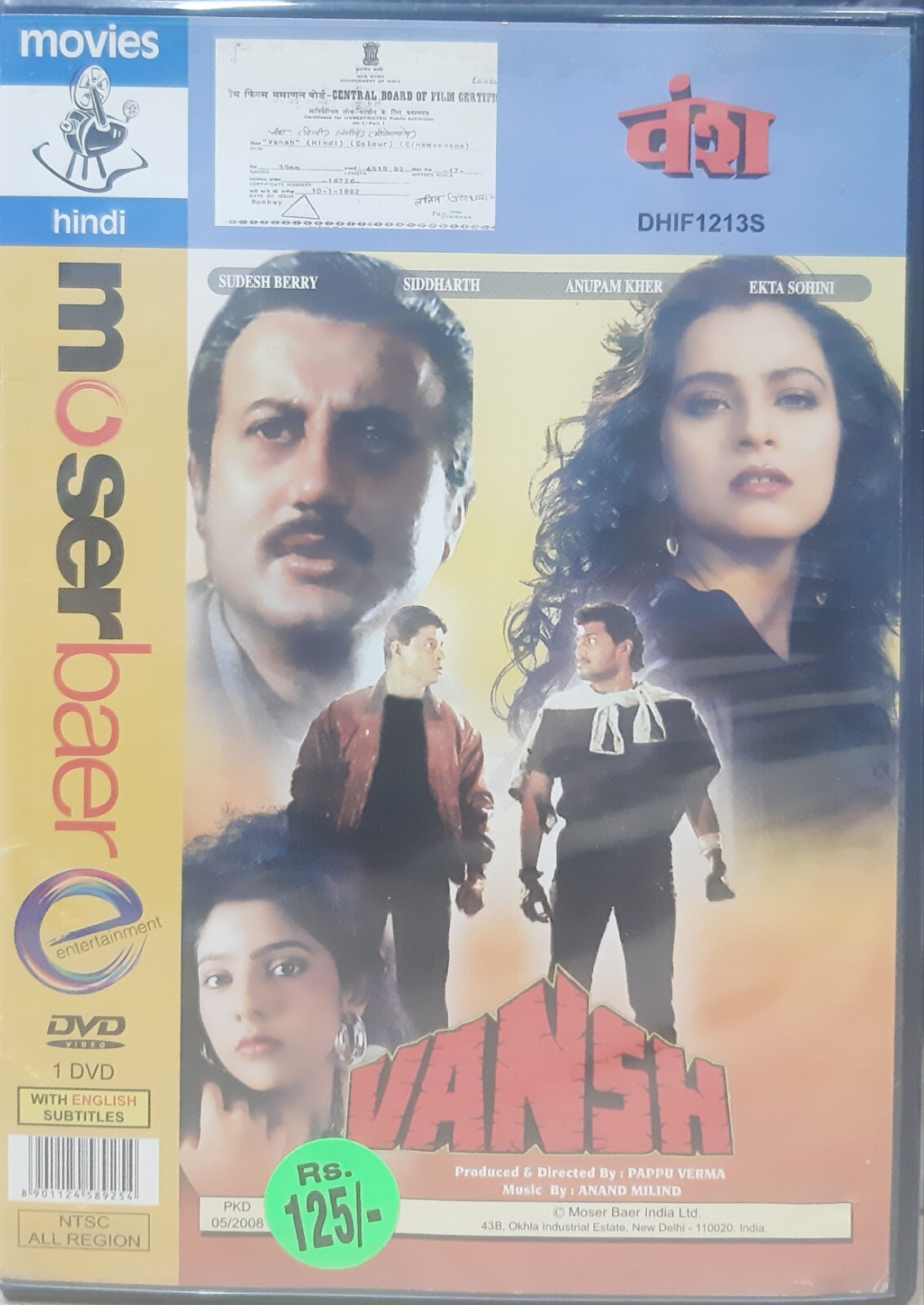 Vansh - Anupam Kher - Bollywood Hindi Movie DVD (English Subtitles ...