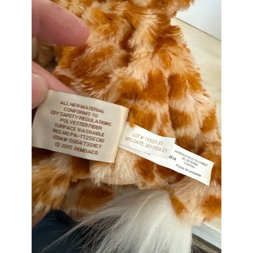 Nat & Jules Giraffe Plush Hand Puppet Toy Orange Cream Soft | eBay