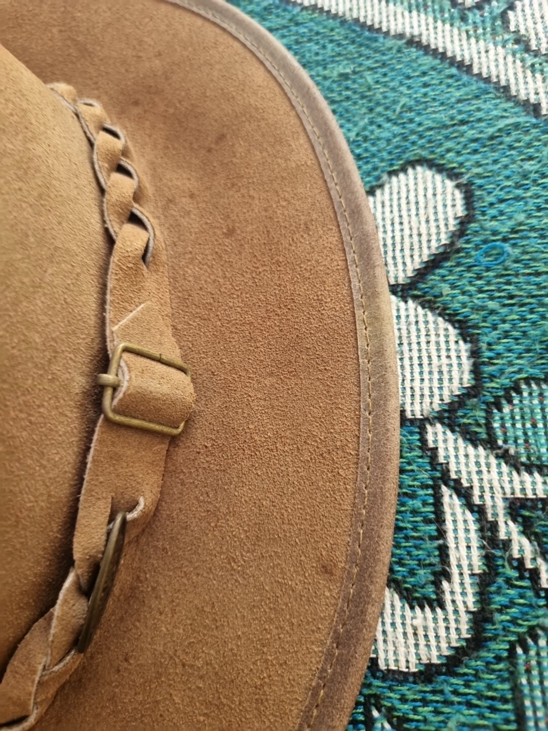 Overlander Bush Hat Tan Brown Leather Size L Outback Aussie Made In ...