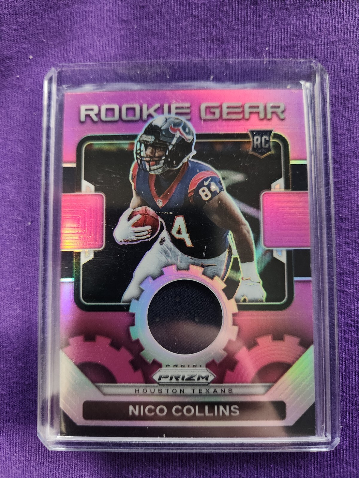 2021 Panini Prizm - Rookie Gear Pink Prizm #RG-30 Nico Collins (MEM, RC ...