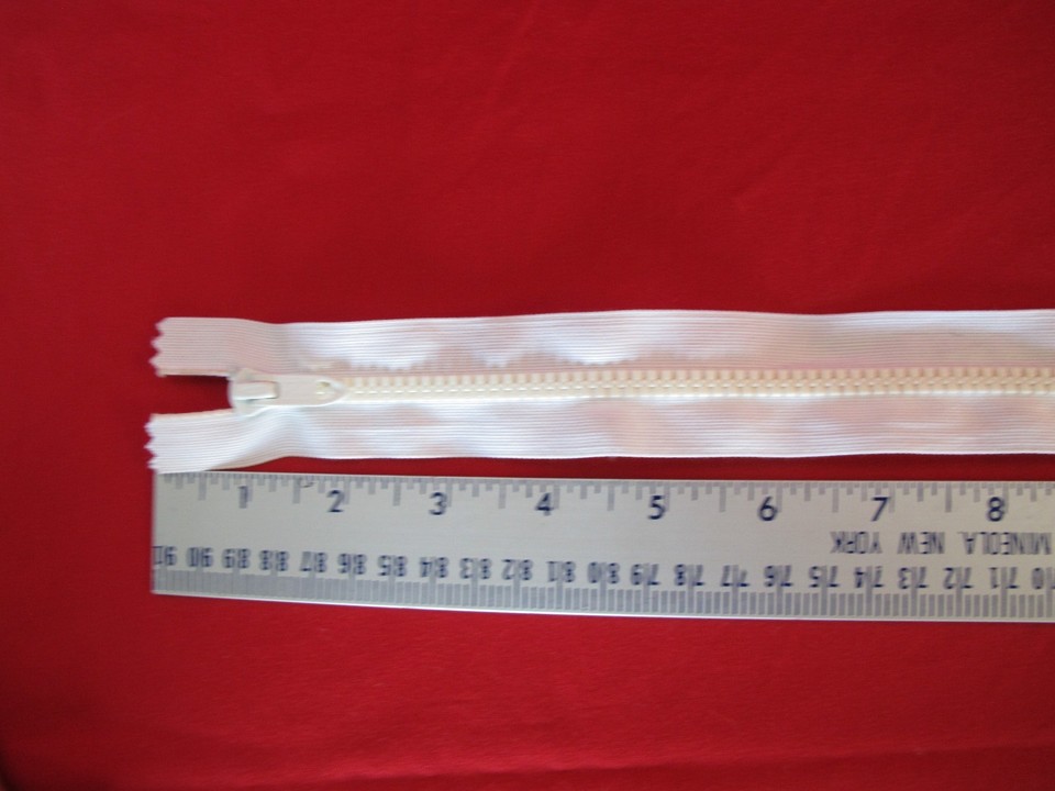 Vintage New Talon Zipper White 42" Heavy Duty Separating HD 42 inches ...