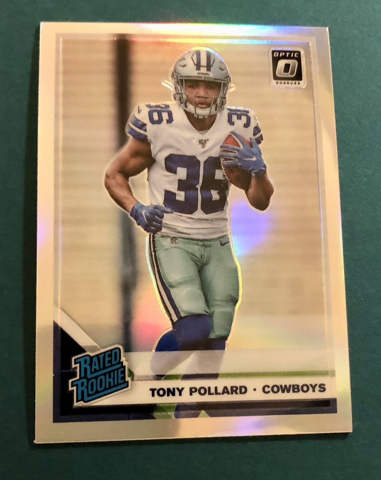 Tony Pollard 2019 Donruss Optic Rated Rookie Holo Silver Prizms #187 ...