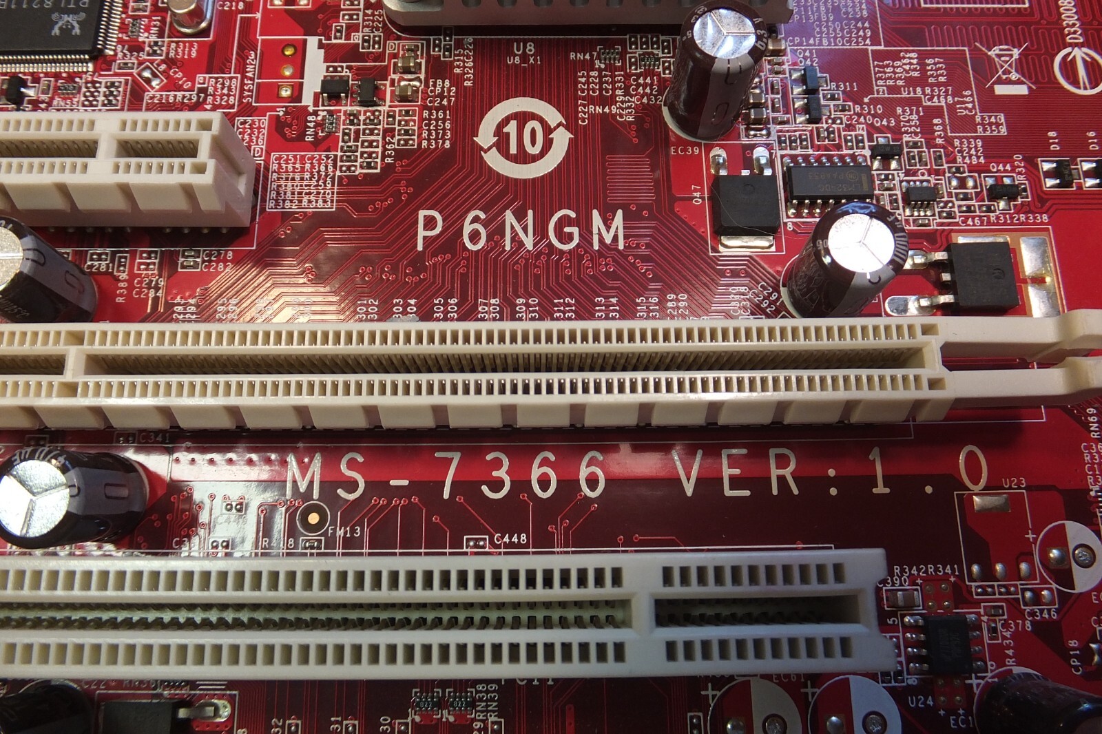 MSI P6NGM-FD MS-7366 VER:1.0 LGA775 Intel Motherboard +CPU 2.80GHz+RAM ...