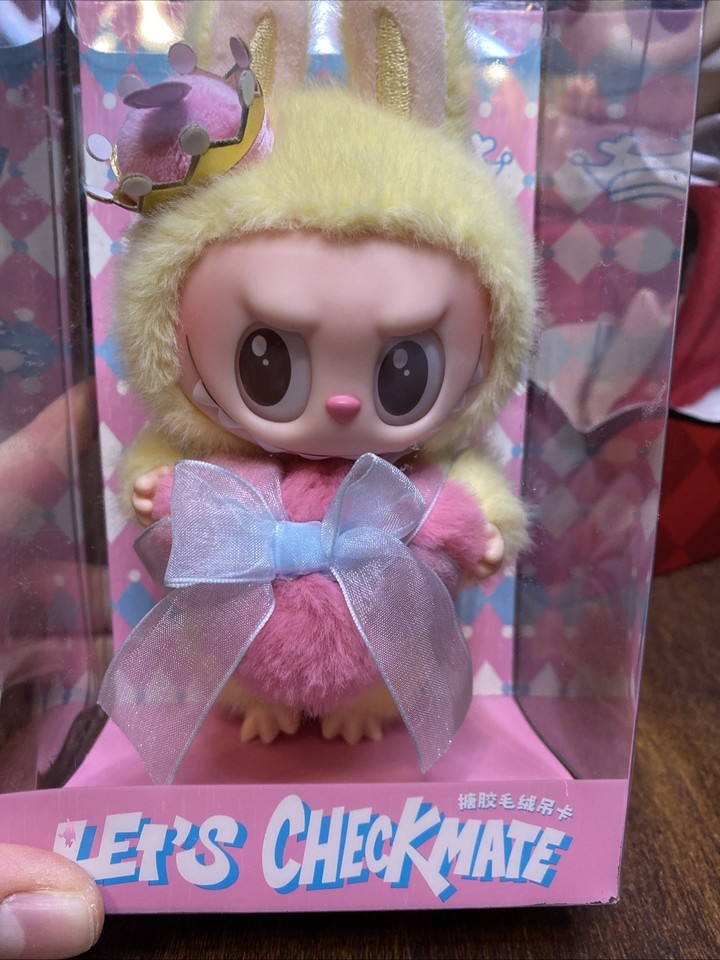 Pop Mart Labubu - BOTH the Checkmate King (14”) AND Queen Doll (6-7 ...