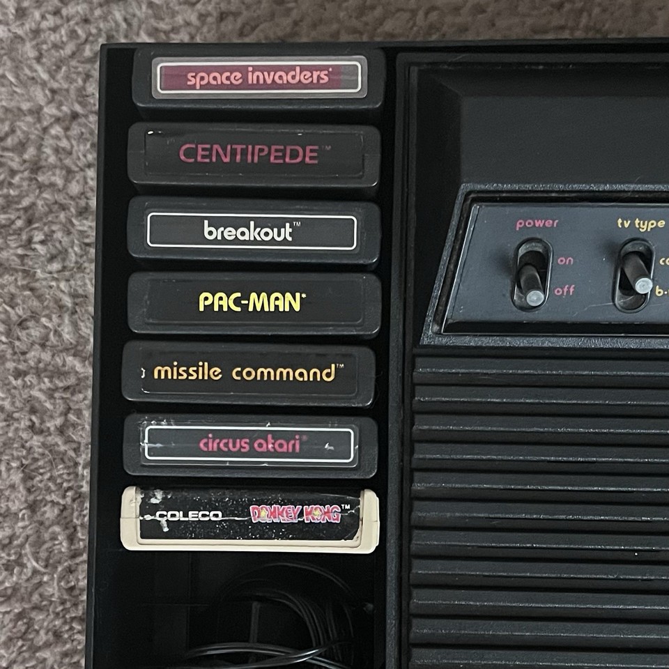 Atari 2600 Console Bundle – 7 Games + Paddles – Tested Working ...